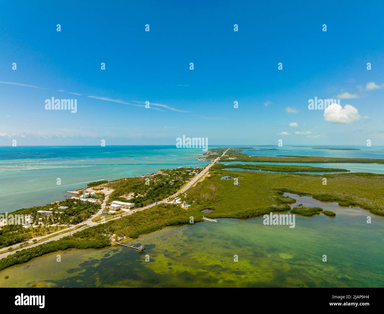 Aerial photo destination Florida Keys Stock Photo - Alamy