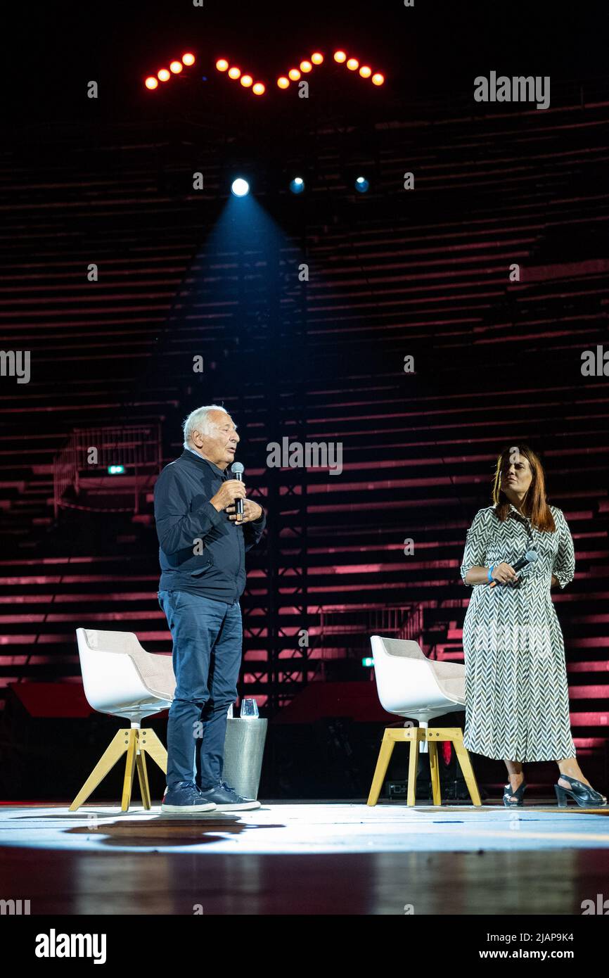 Verona, Italy 11 September 2020. The most famous Italian lyricist Mogol ...
