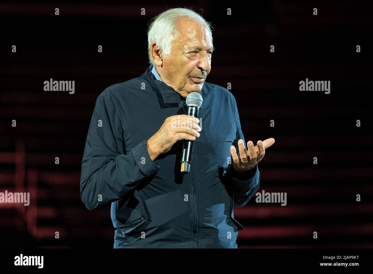 Verona, Italy 11 September 2020. The most famous Italian lyricist Mogol ...