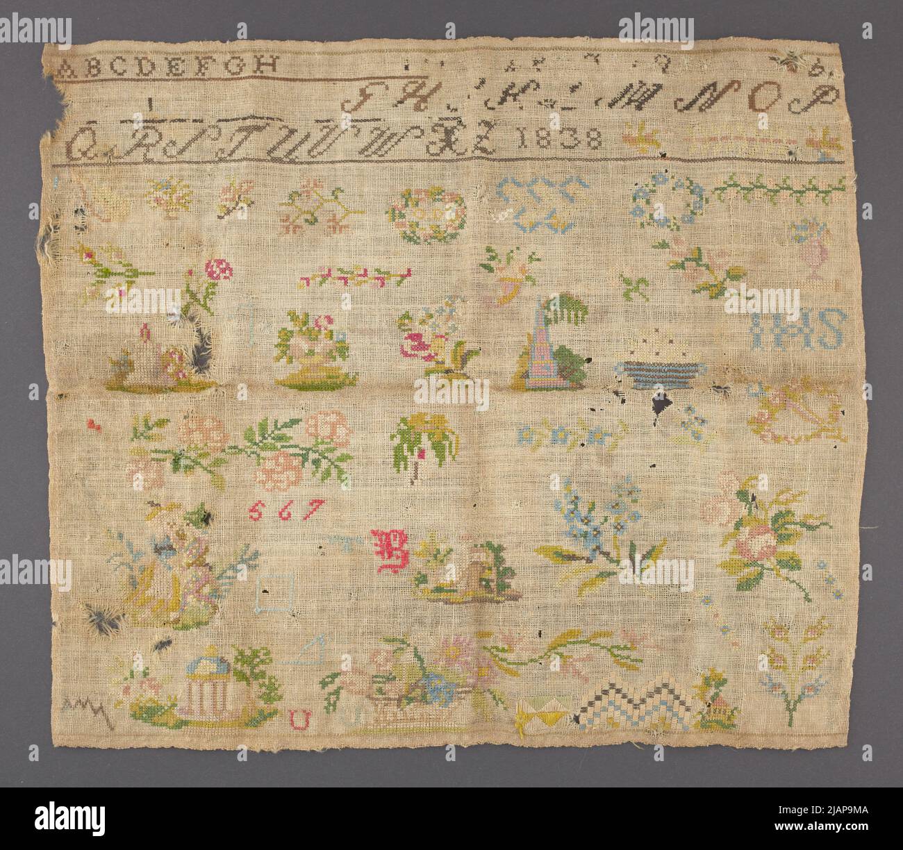 Needlework sampler hi-res stock photography and images - Alamy