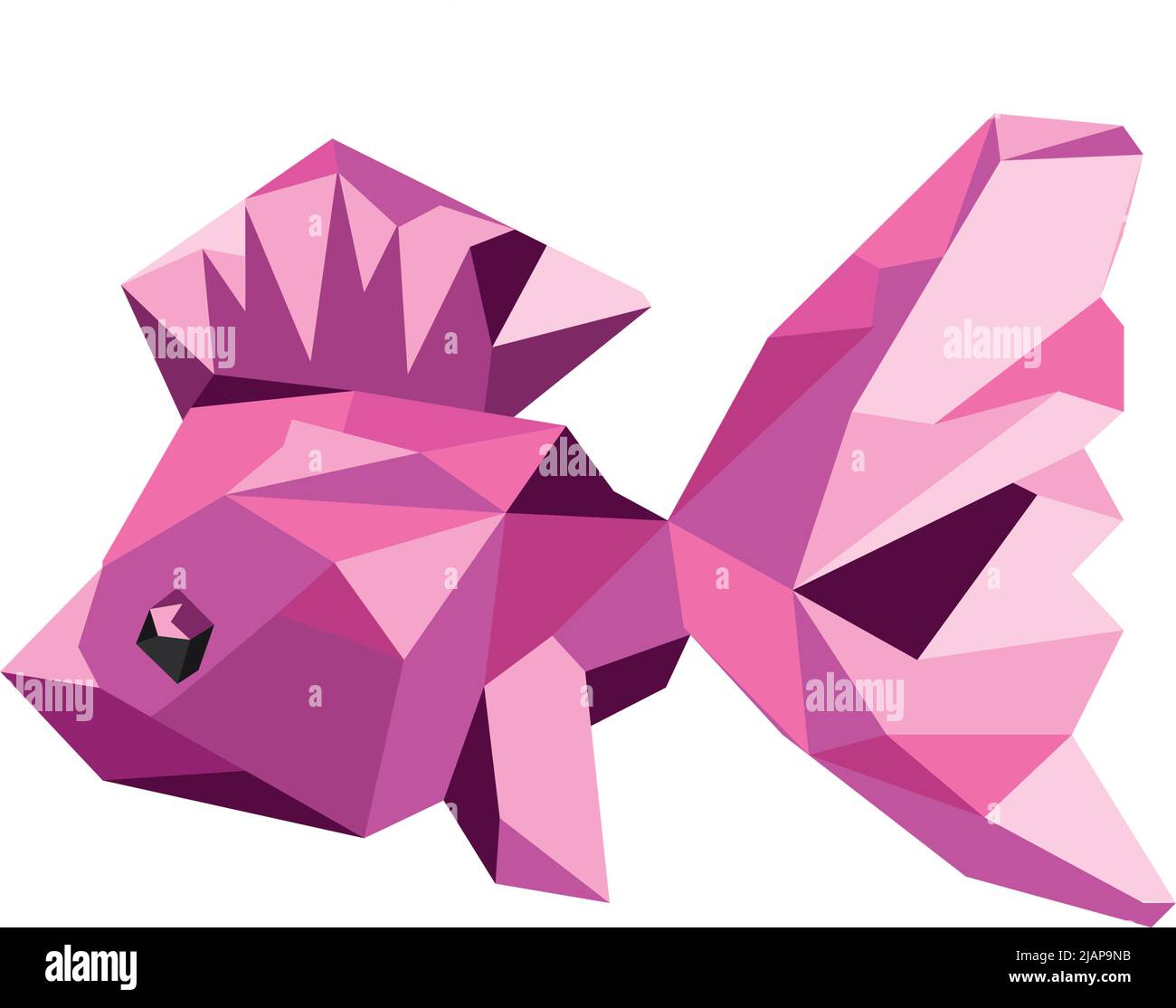 low poly fish Stock Vector Image & Art - Alamy