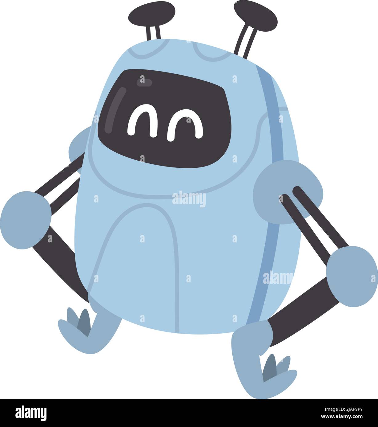 flat gray robot design Stock Vector Image & Art - Alamy