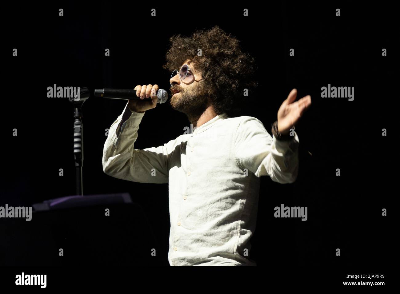 Verona, Italy. 24th July 2020. Italian singer song writer Gio Evan ...