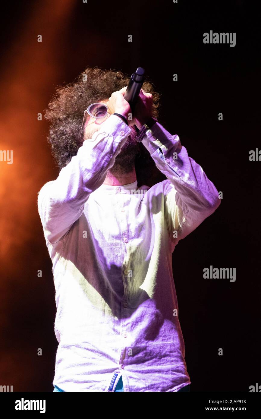 Verona, Italy. 24th July 2020. Italian singer song writer Gio Evan ...