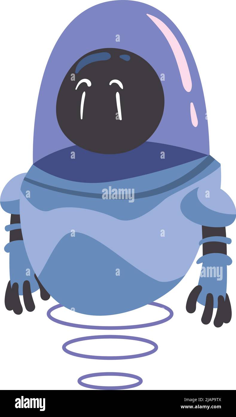 flat purple robot illustration Stock Vector Image & Art - Alamy