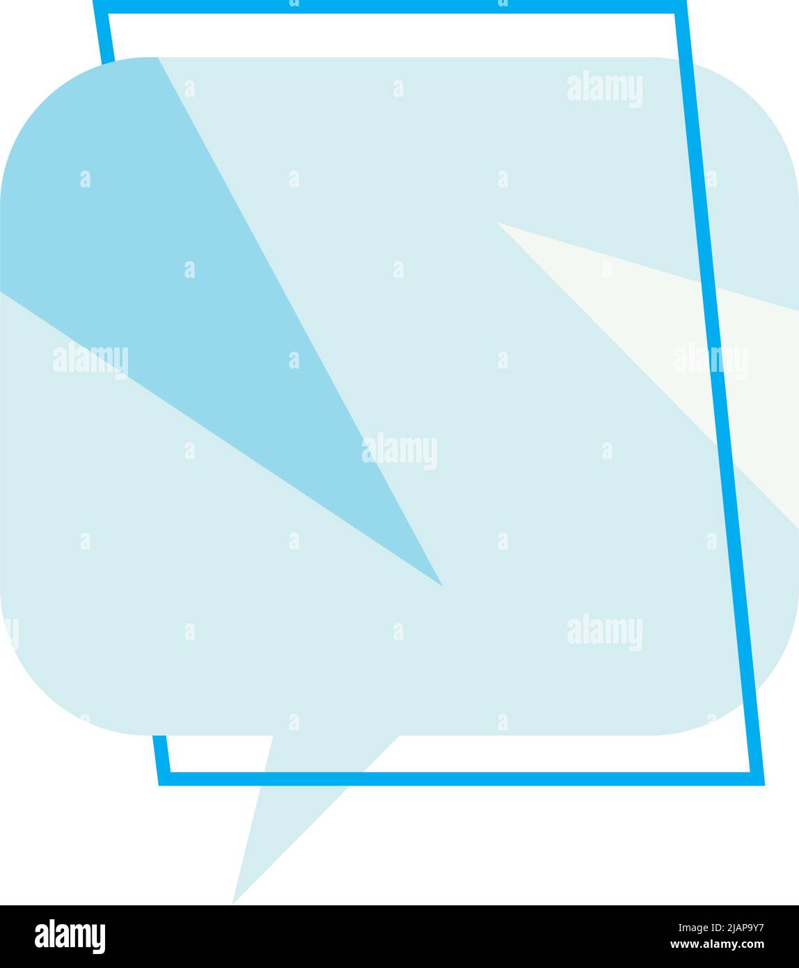 flat blue text balloon Stock Vector Image & Art - Alamy