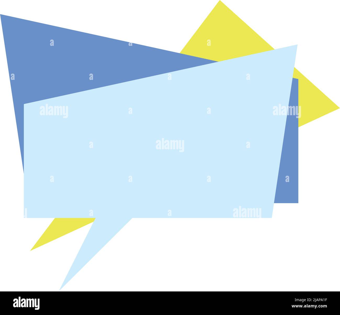 flat blue text bubble Stock Vector Image & Art - Alamy