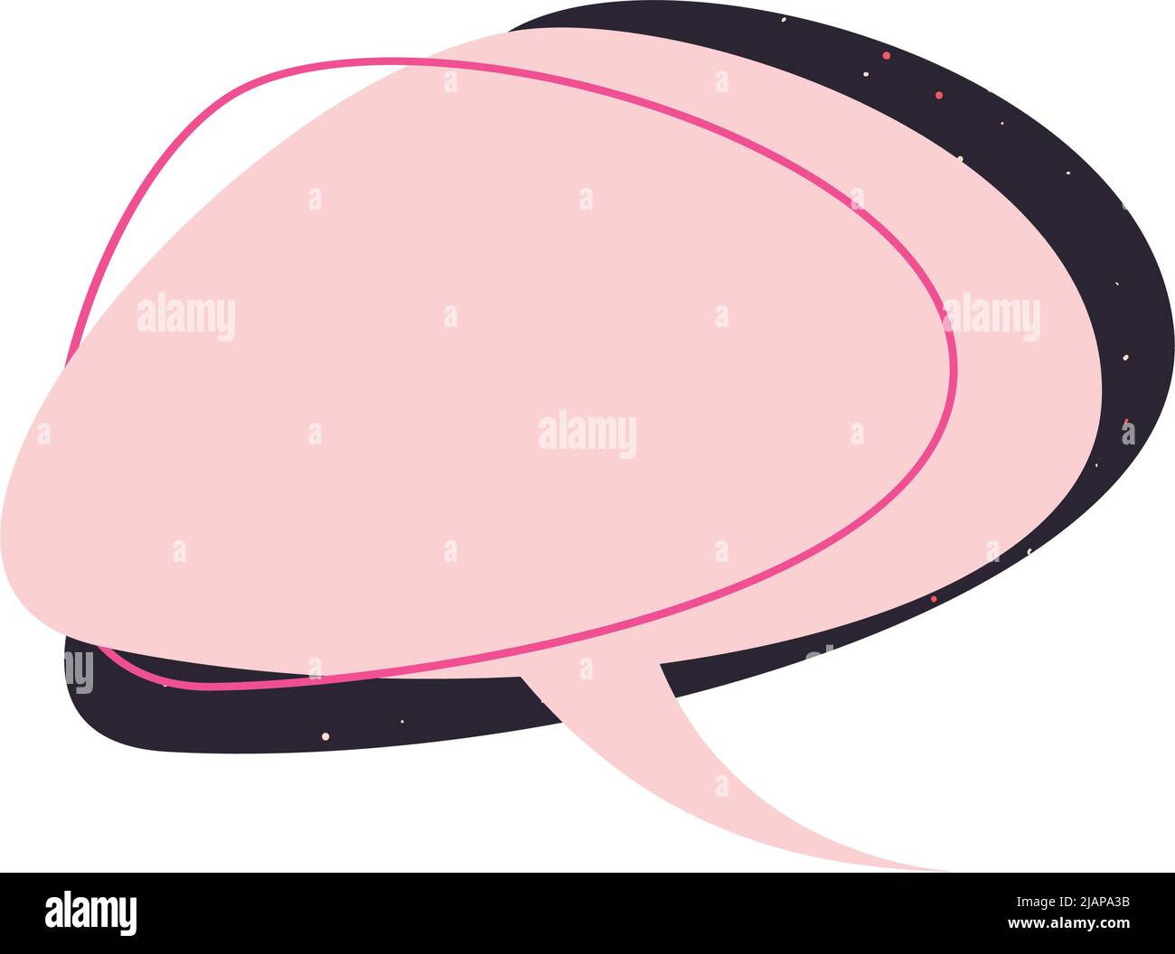 flat pink communication bubble Stock Vector Image & Art - Alamy