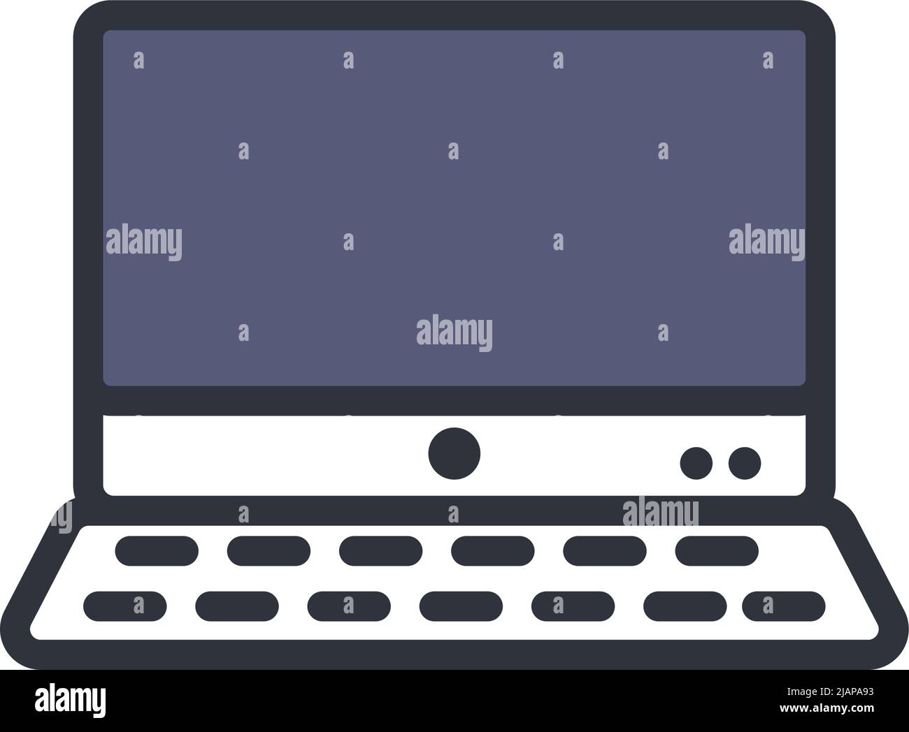 flat gray laptop design Stock Vector Image & Art - Alamy