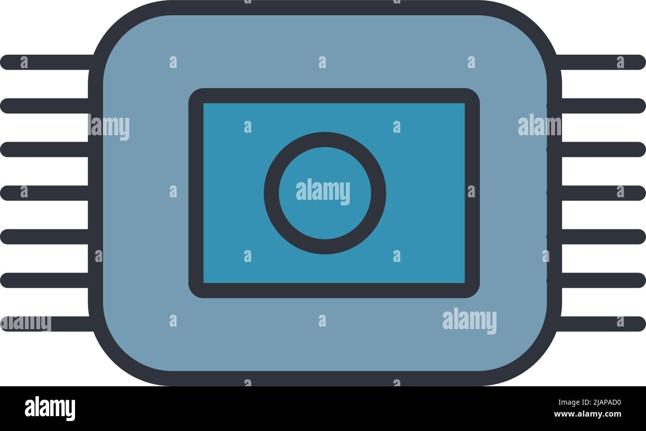 flat computer chip design Stock Vector Image & Art - Alamy