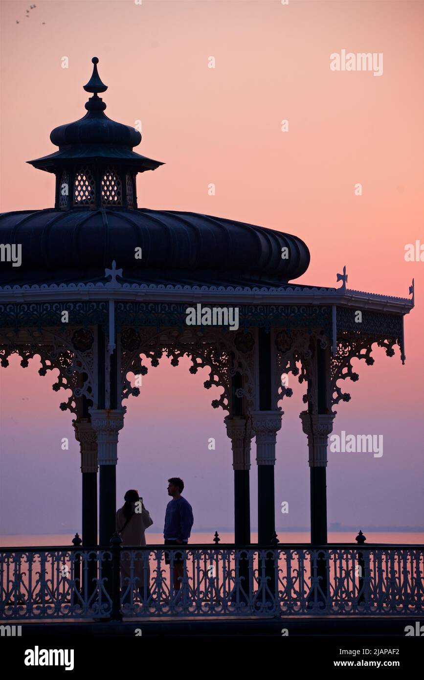 Brighton's Victorian Bandstand. Brighton & Hove, East Sussex, England ...