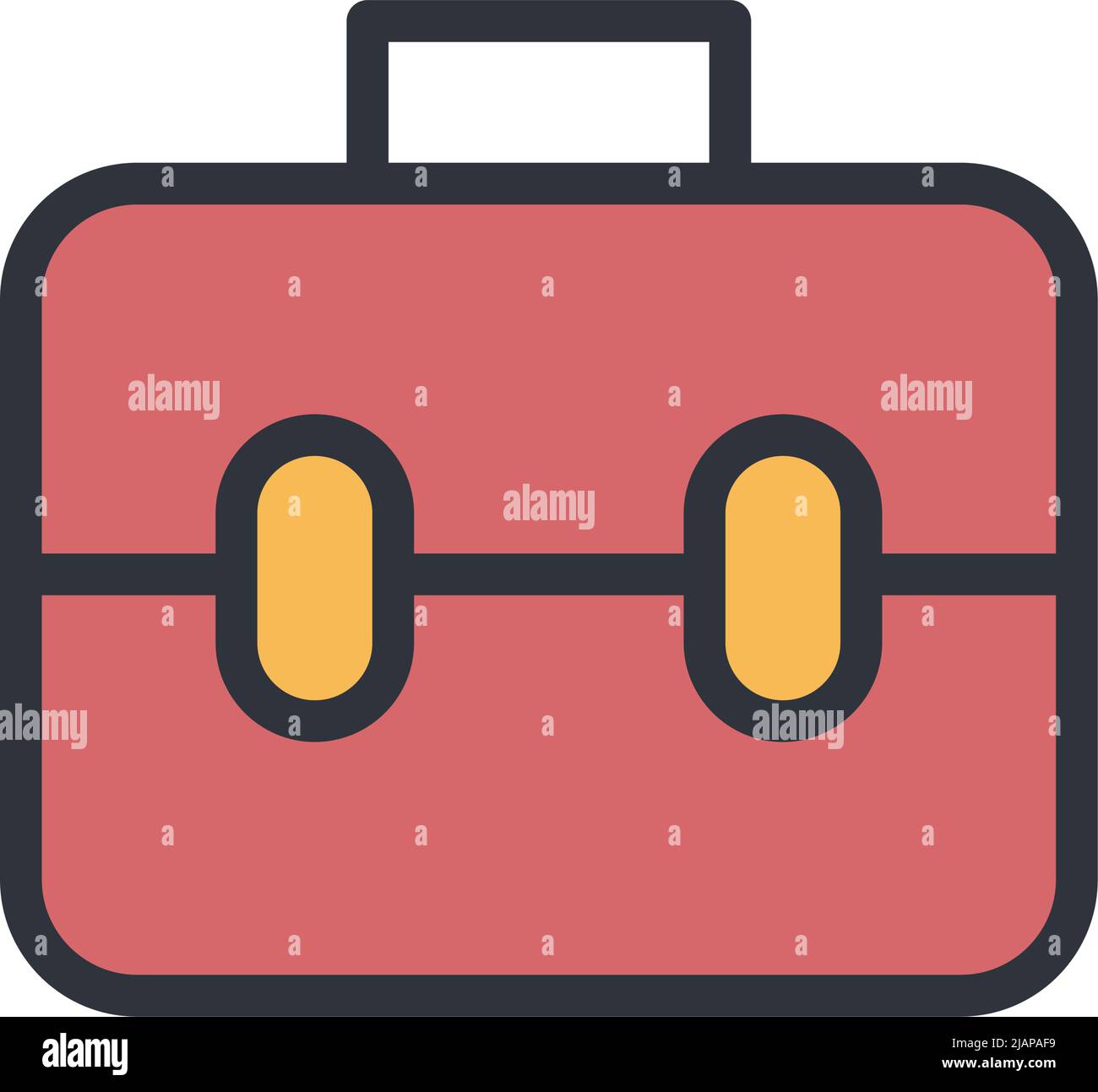 flat red briefcase design Stock Vector Image & Art - Alamy