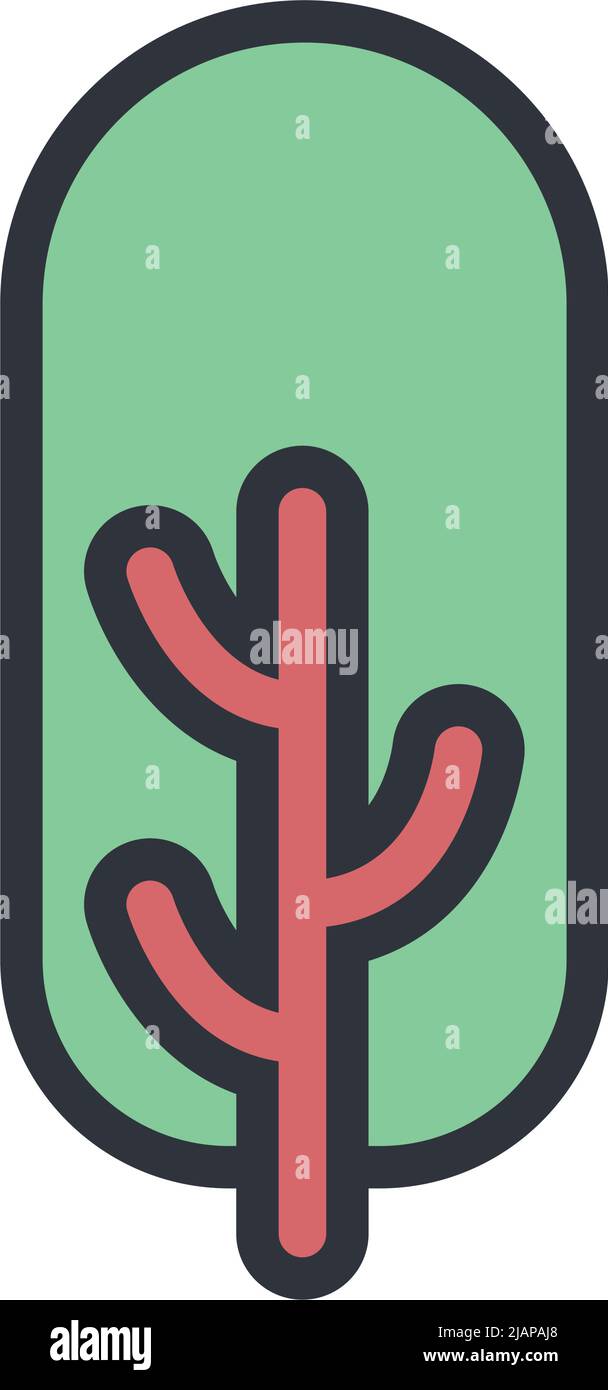 flat cute tree design Stock Vector Image & Art - Alamy