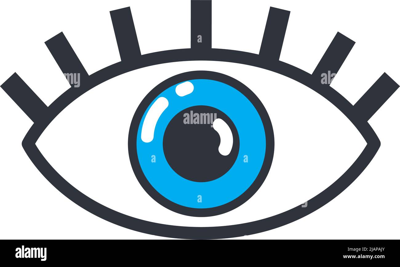 flat blue eye design Stock Vector Image & Art - Alamy