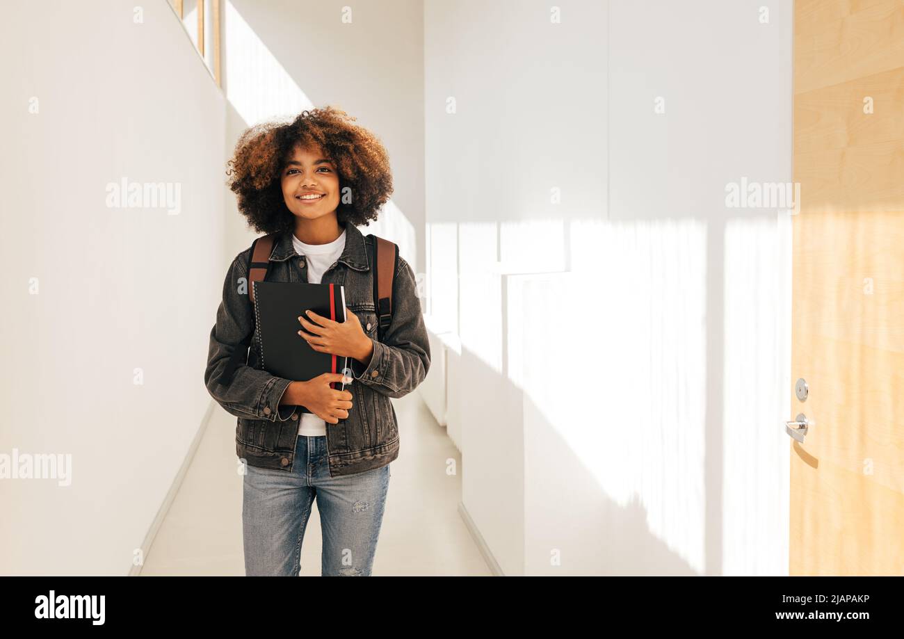 Walking To Class In Hallway