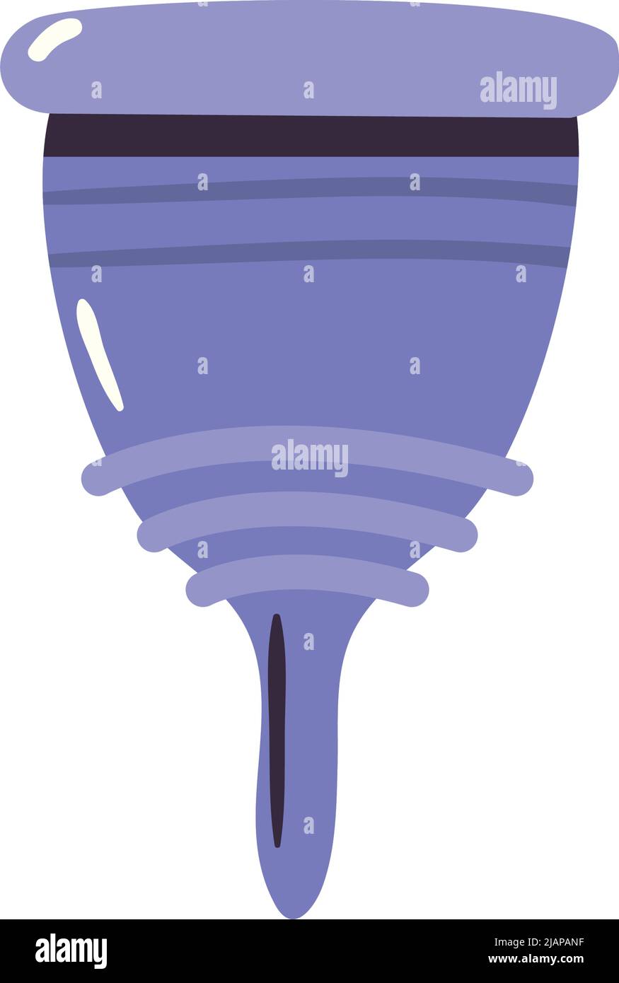 flat purple menstrual cup Stock Vector Image & Art - Alamy