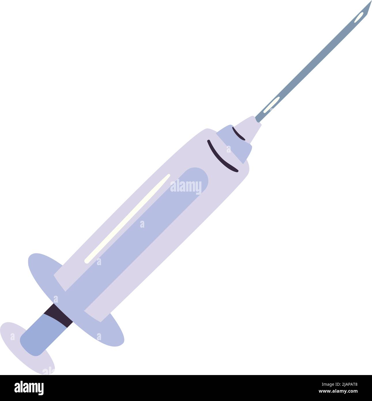 flat clinical syringe design Stock Vector Image & Art - Alamy