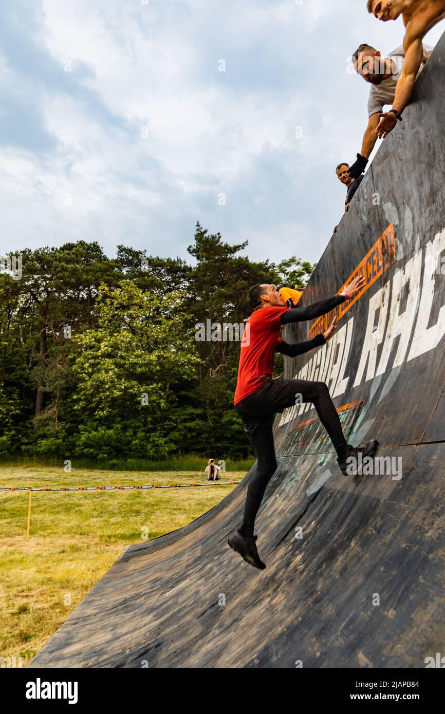 Poznan, Poland - June 2021: An hard extreme obstacle course Survival ...