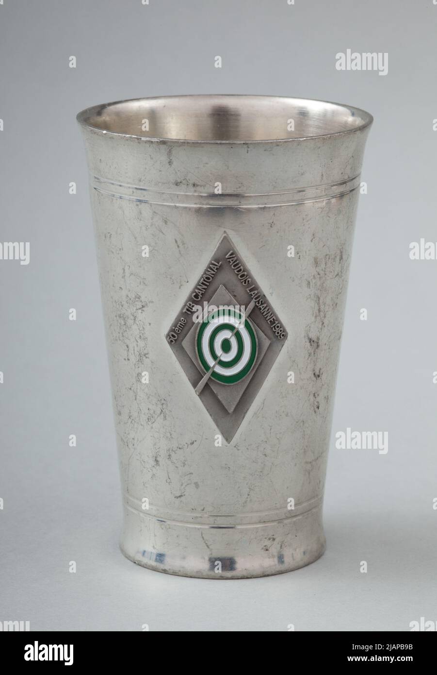 A memorial mug of 50 cantonal shooting competitions Vaduz and Lausanne ...