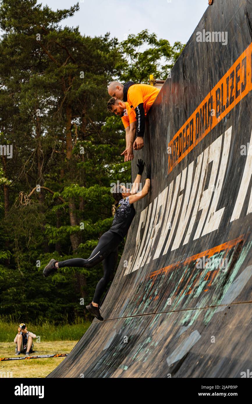 Poznan, Poland - June 2021: An hard extreme obstacle course Survival ...