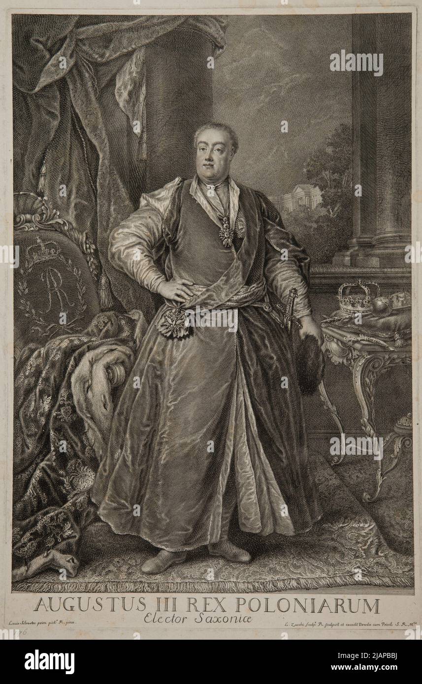 August III Sas (1696 1763), Polish king, Saxon elector Zucchi, Lorenzo ...