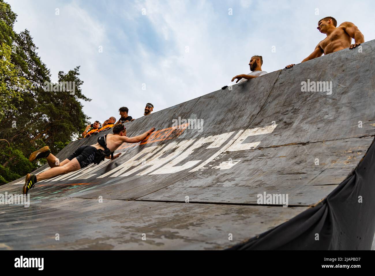 Poznan, Poland - June 2021: An hard extreme obstacle course Survival ...
