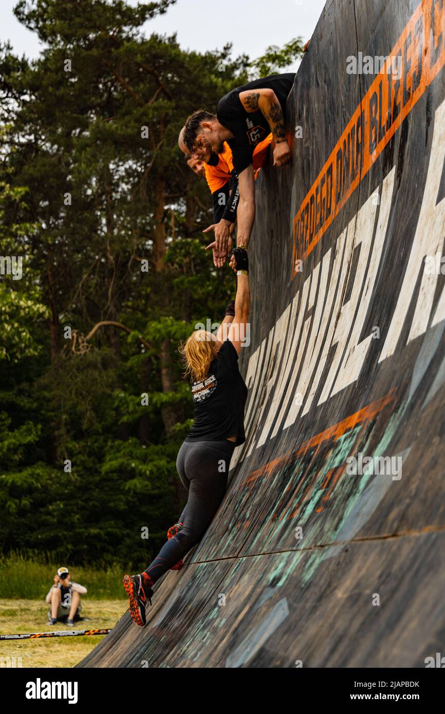 Poznan, Poland - June 2021: An hard extreme obstacle course Survival ...