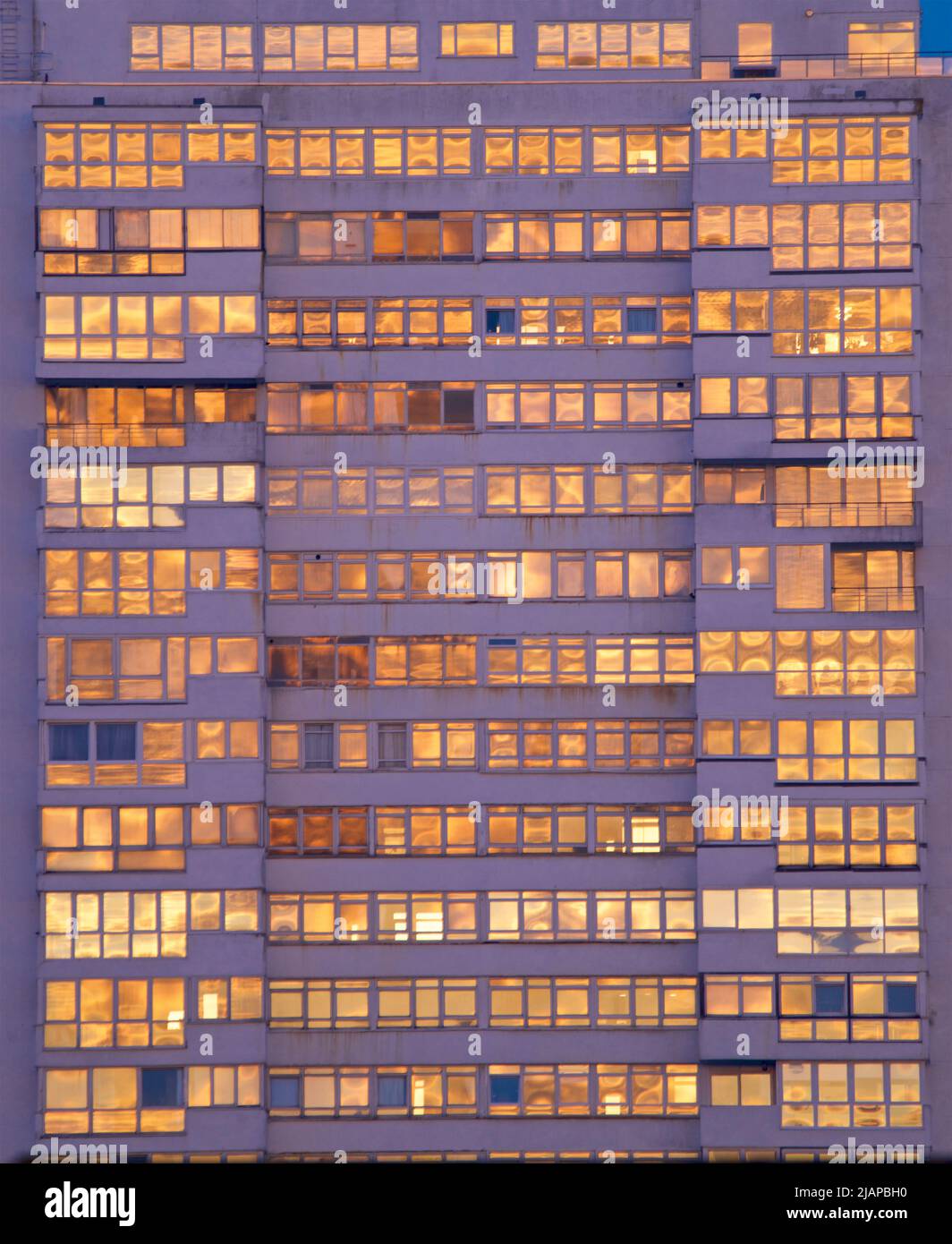 Sussex Heights, a residential tower block in the centre of Brighton ...