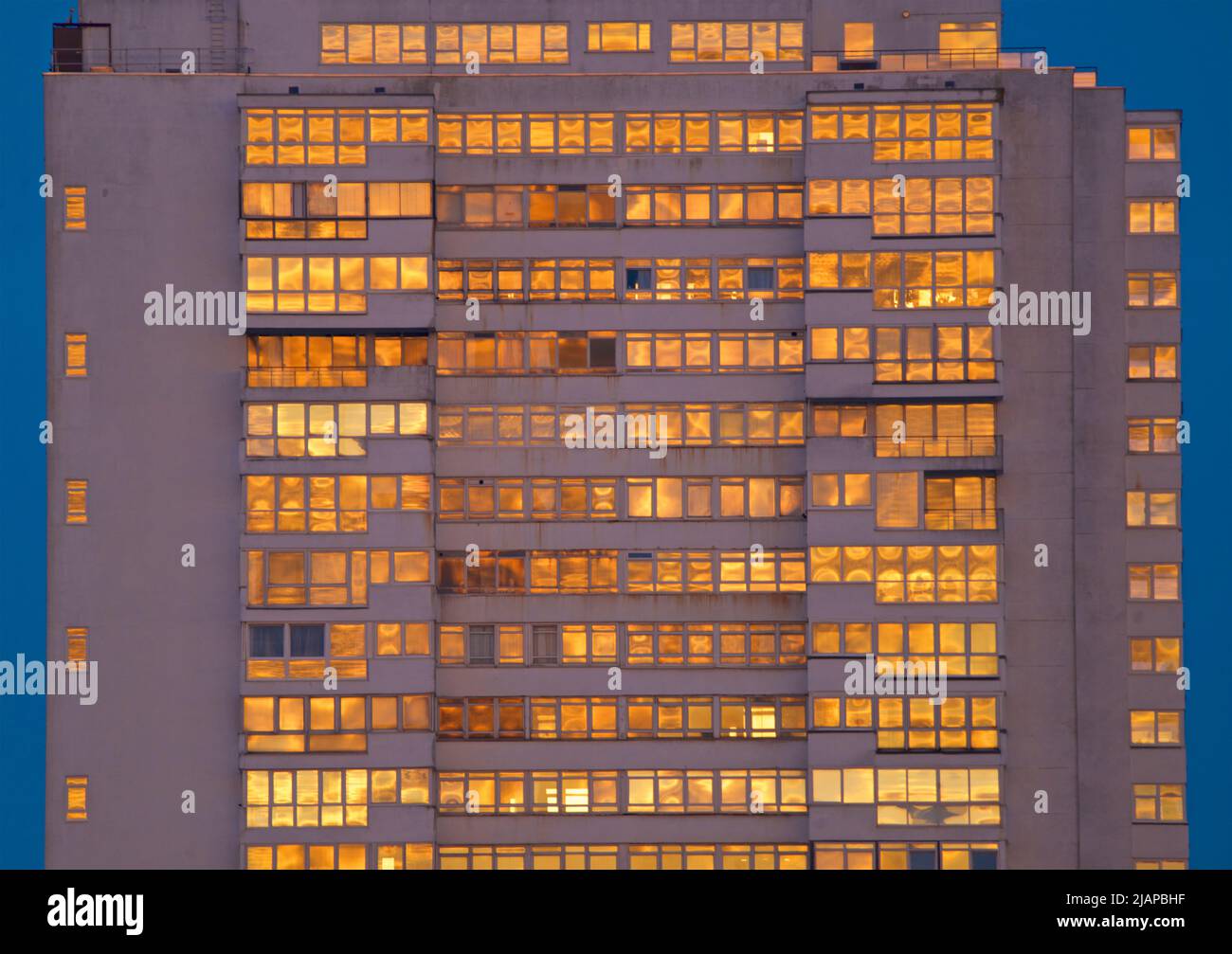 Sussex Heights, a residential tower block in the centre of Brighton ...