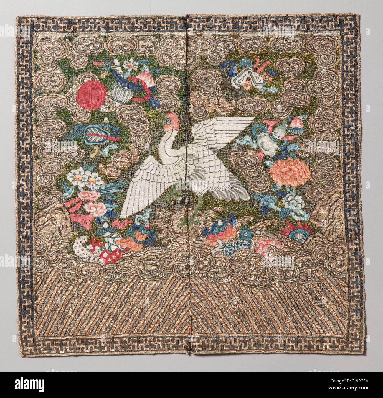 Mandarin emblem of a first rank civilian with the image of the crane ...