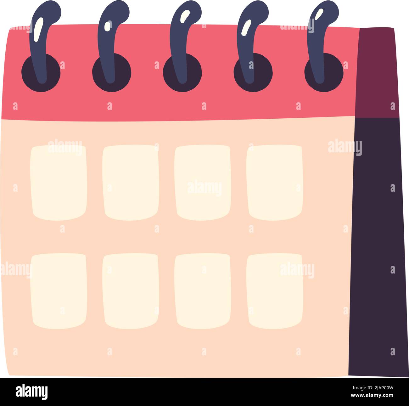 flat pink calendar illustration Stock Vector Image & Art - Alamy