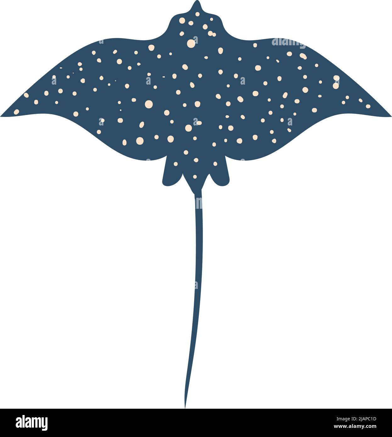 flat blue stingray Stock Vector Image & Art - Alamy