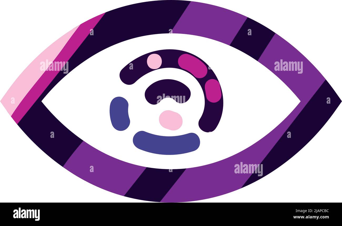 Iris eye recognition scan Stock Vector Images - Alamy