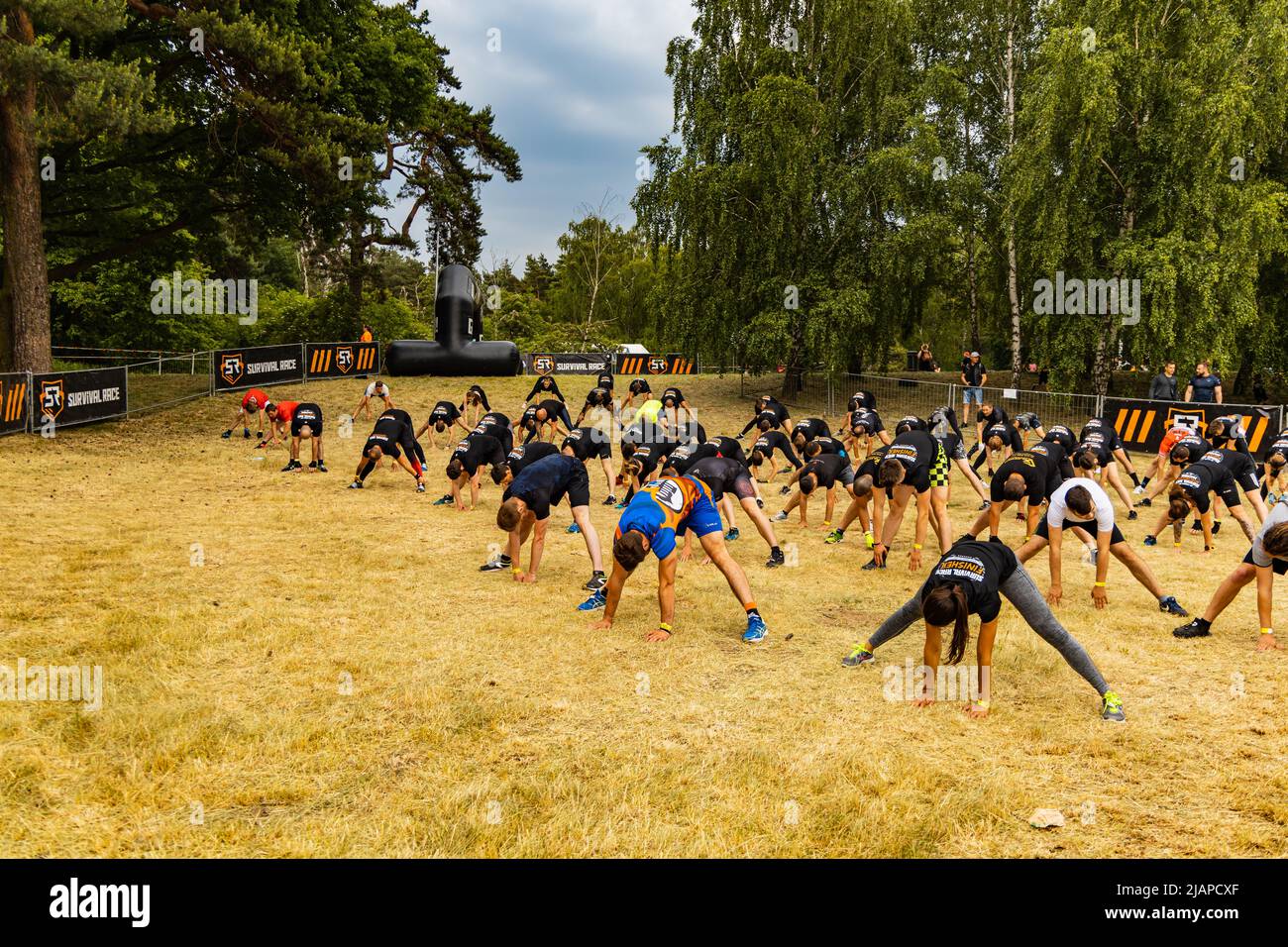 Poznan, Poland - June 2021: An hard extreme obstacle course Survival ...