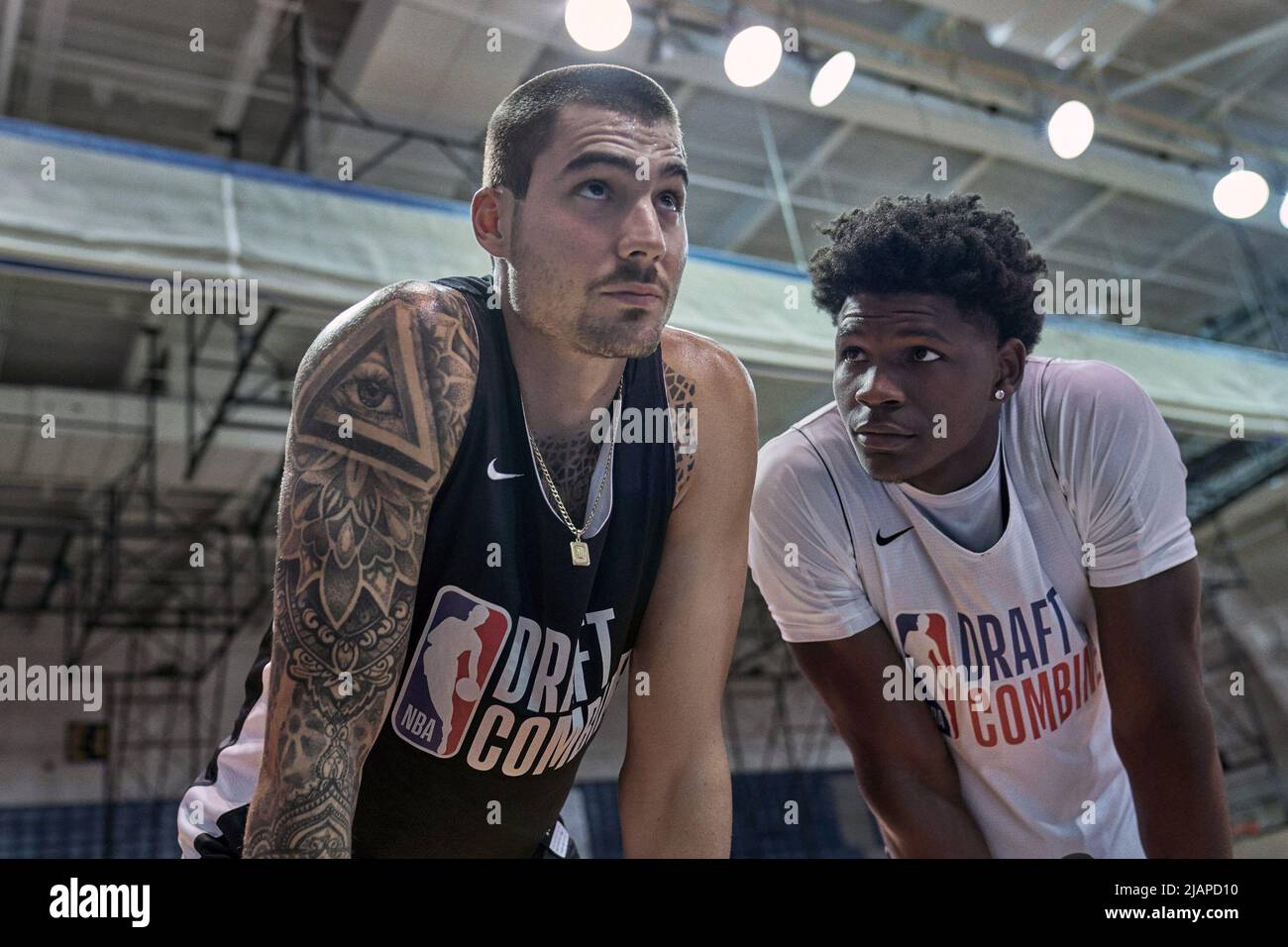 HUSTLE, from left: Juancho Hernangomez, Anthony Edwards, 2022. ph ...