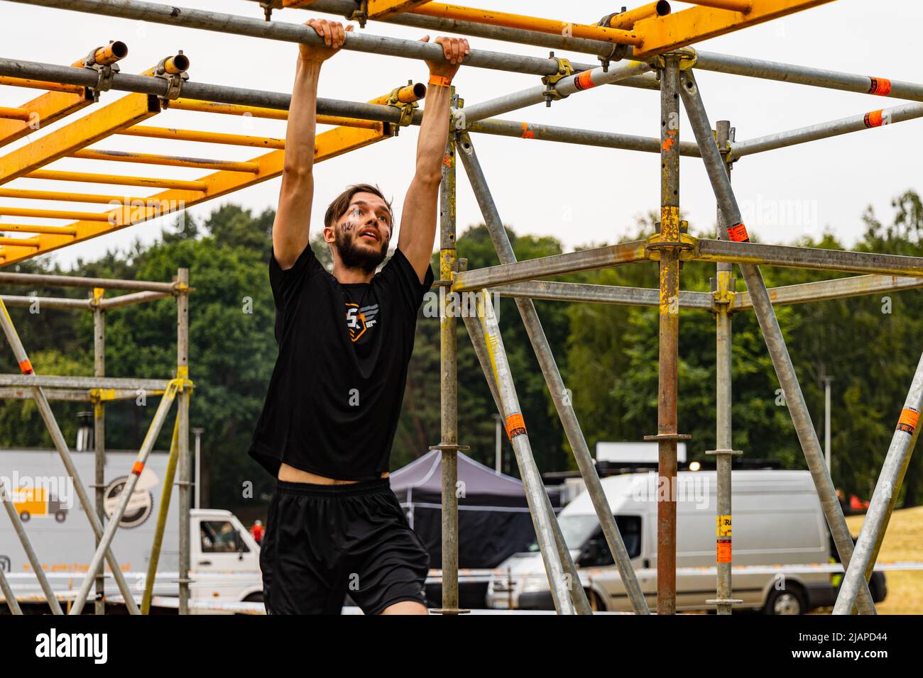Poznan, Poland - June 2021: An hard extreme obstacle course Survival ...