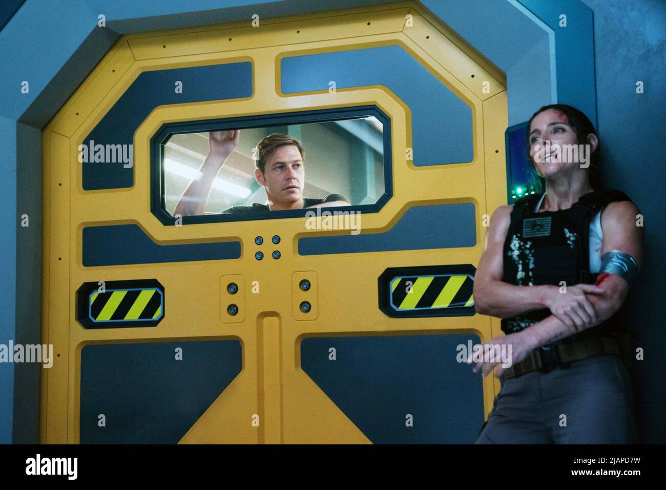 INTERCEPTOR, from left: Luke Bracey, Elsa Pataky, 2022. ph: Brook ...