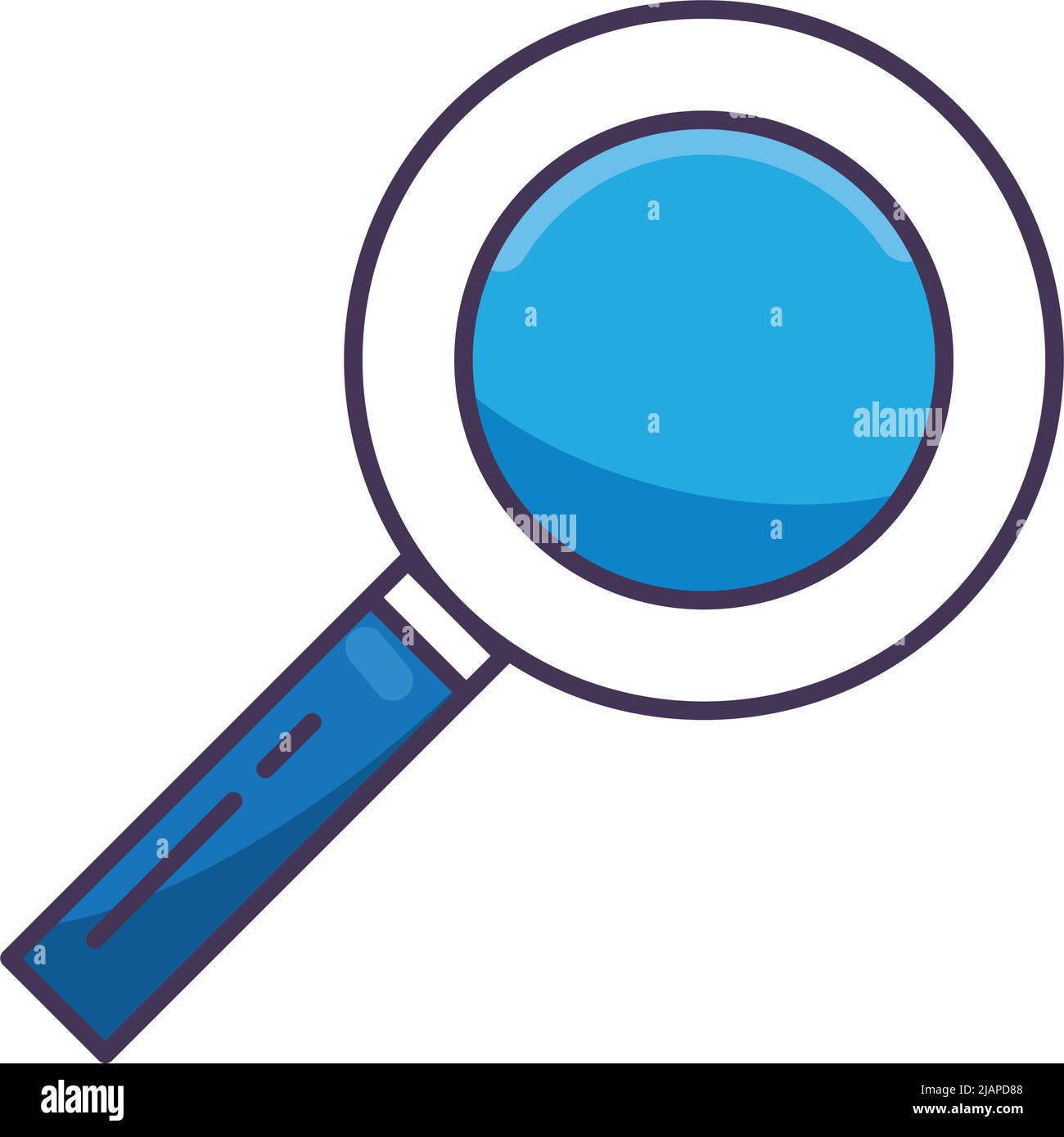flat blue loupe design Stock Vector Image & Art - Alamy