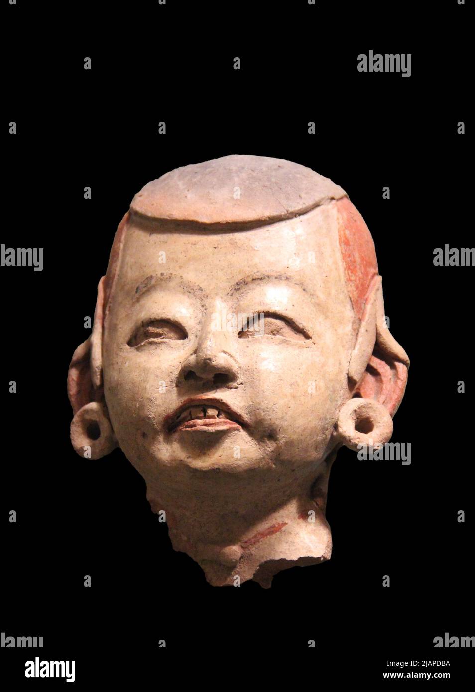 Preclassic Maya Polychrome Head. Maya Gallery, INAH, National Museum of ...