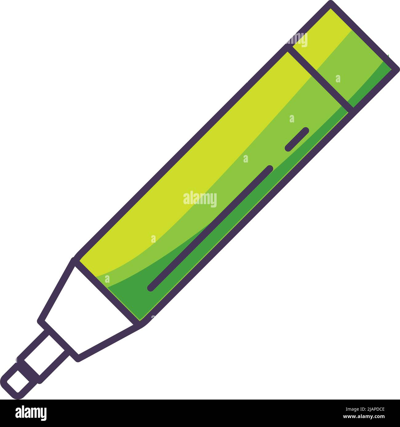 flat green marker design Stock Vector Image & Art - Alamy