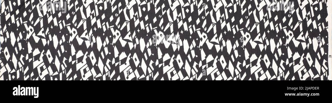 Sample of printed IInen Unknown, Wiener Werkstätte Stock Photo - Alamy