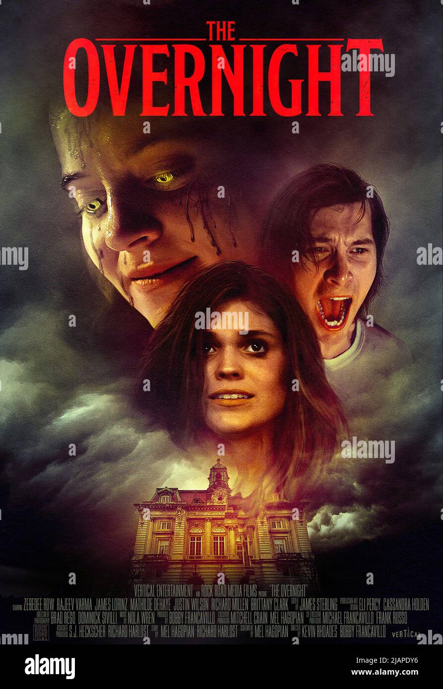 THE OVERNIGHT, poster, Mathilde Dehaye, Brittany Clark, Zebedee Row ...