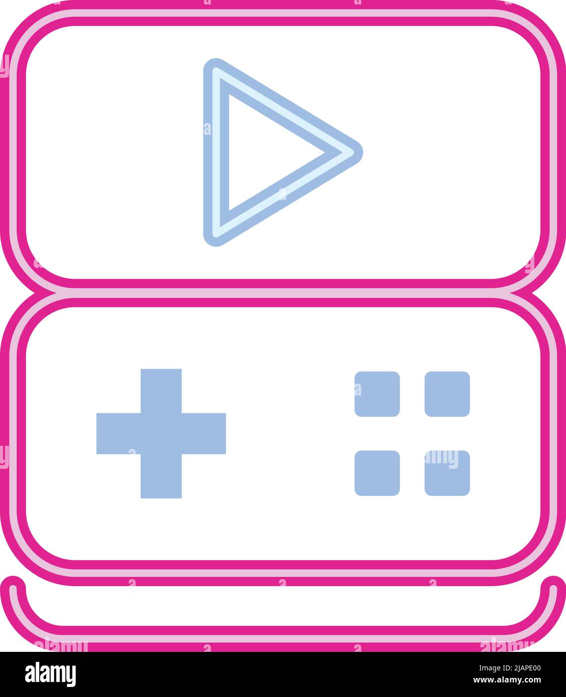 Retro video game neon Cut Out Stock Images & Pictures - Alamy