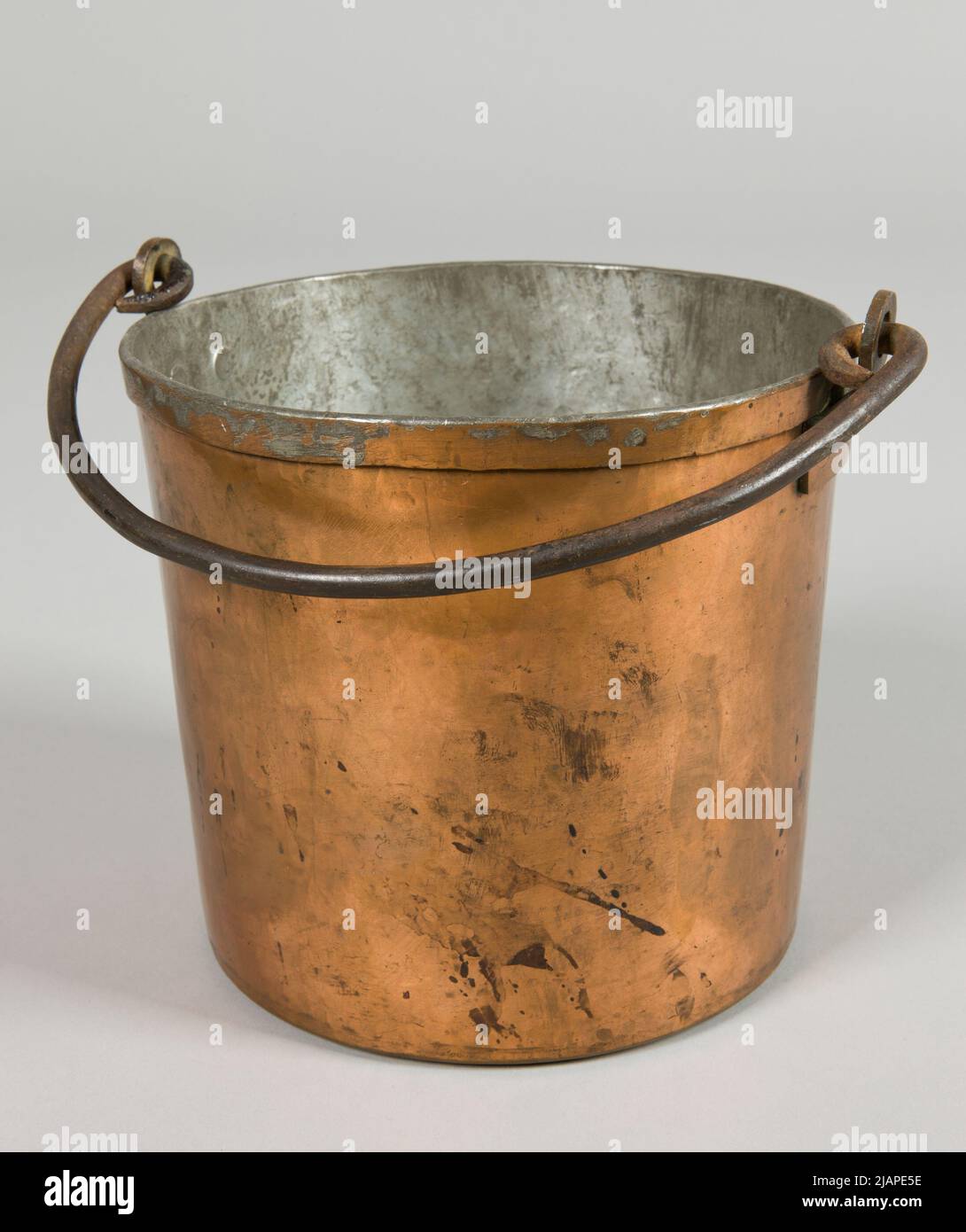Reconstruction of a soldier's cauldron from the Napoleonic times Stock ...