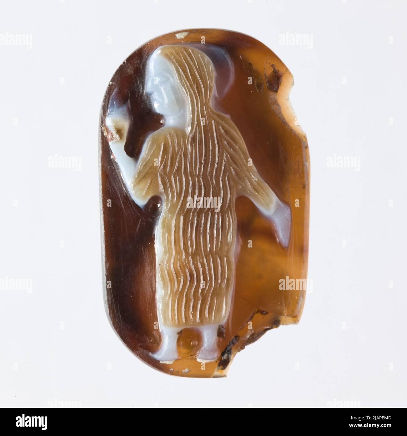 Double sided camera with the representation of St. Maria Egypt and a ...