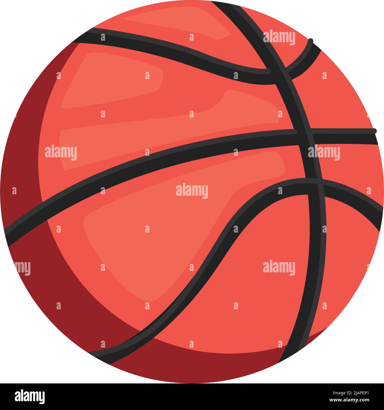 flat basketball ball design Stock Vector Image & Art - Alamy