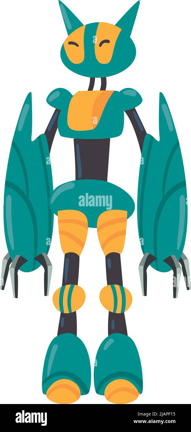 flat green robot design Stock Vector Image & Art - Alamy