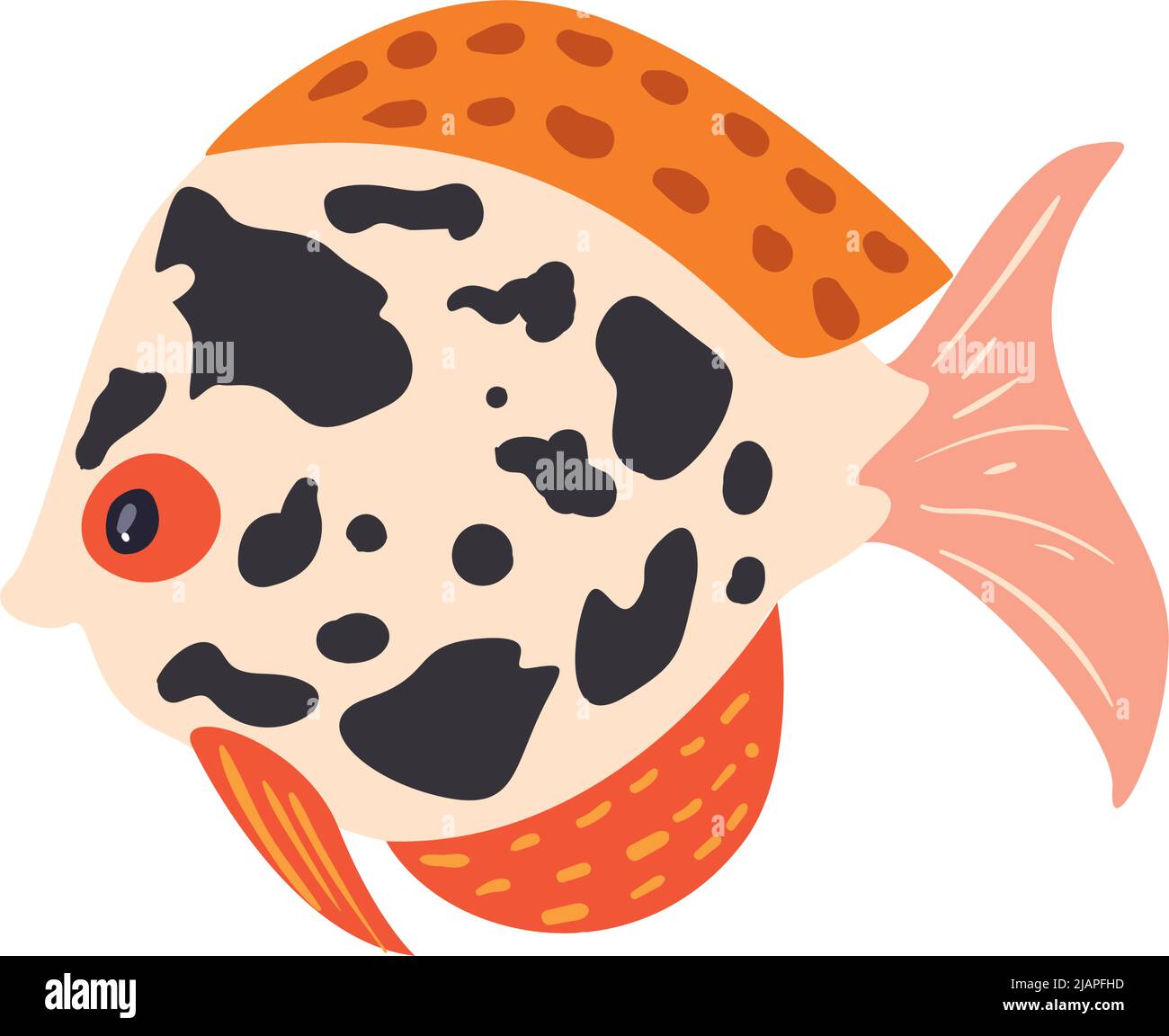 flat colored fish Stock Vector Image & Art - Alamy