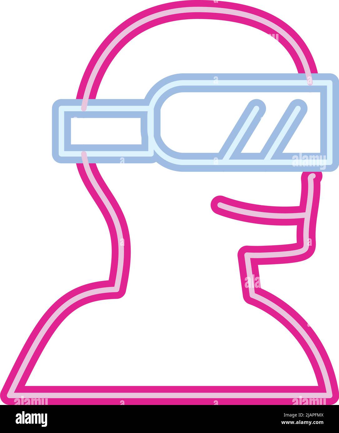 Neon sign glasses Cut Out Stock Images & Pictures - Alamy