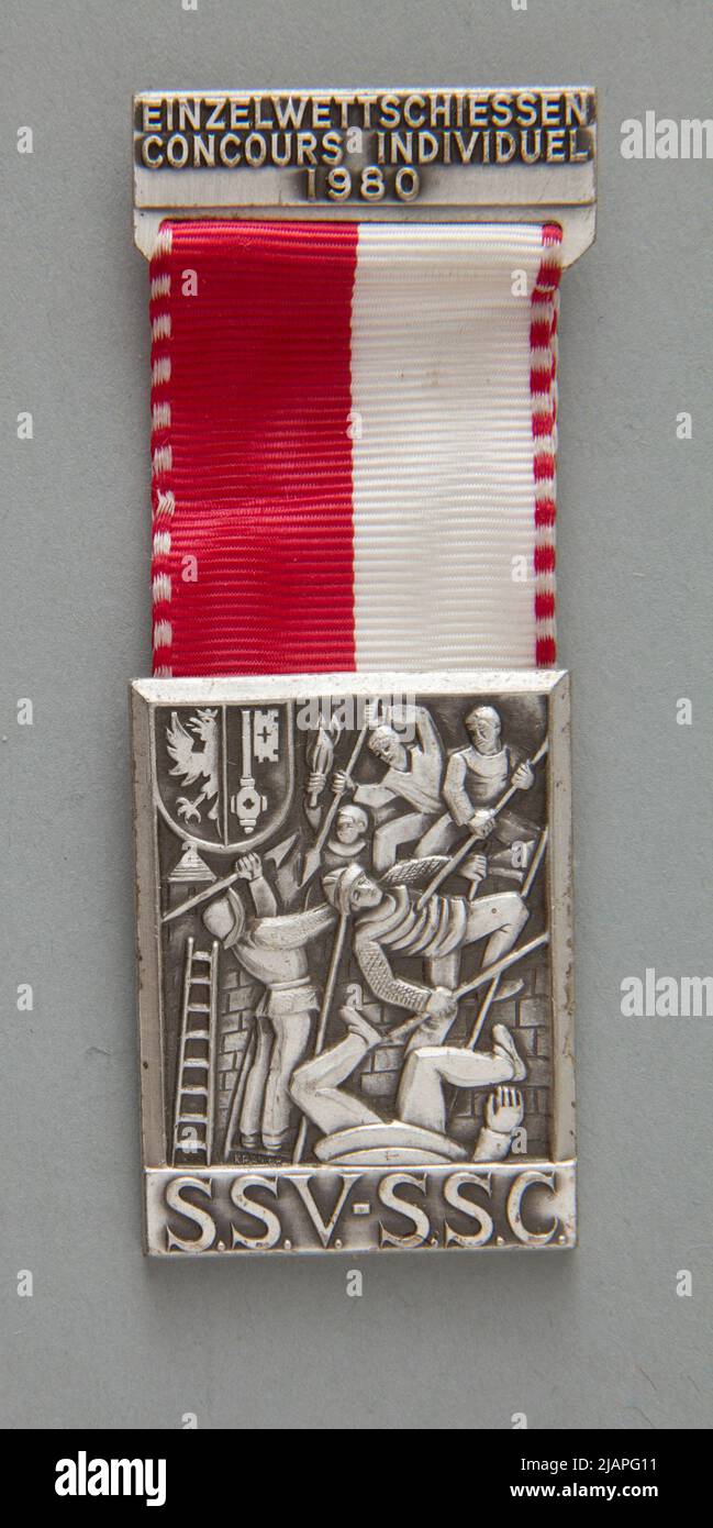 Commemorative Badge of the SSV SSC (Swiss shooting club) Kramer, Paul ...